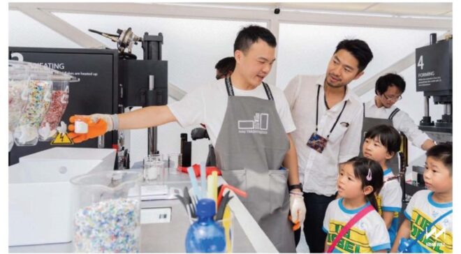 Trashpresso is the first mobile plastic upcycling platform